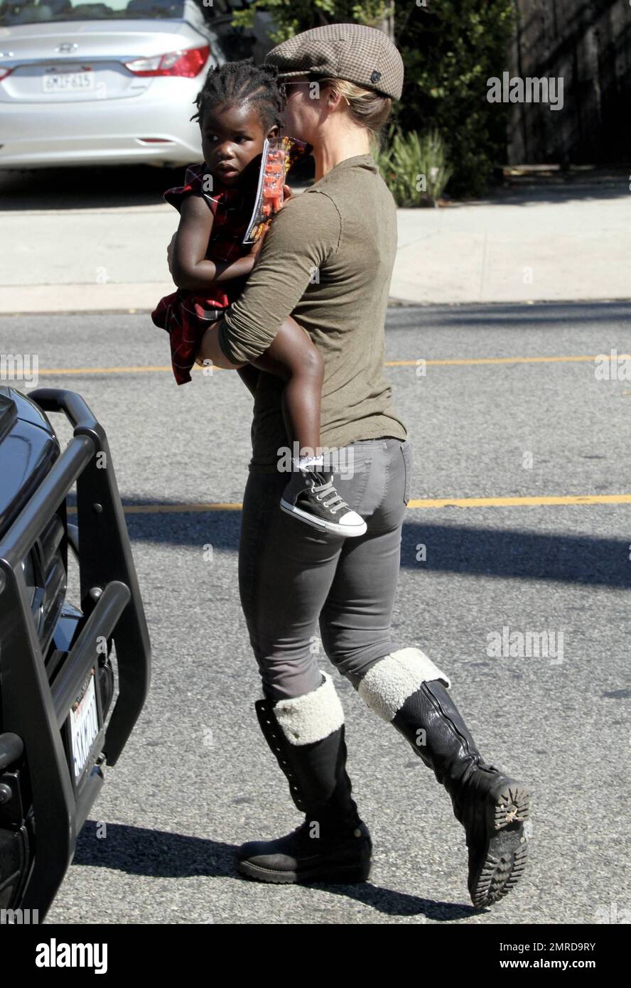 Fitness trainer Jillian Michaels along with her partner Heidi Rhoades ...