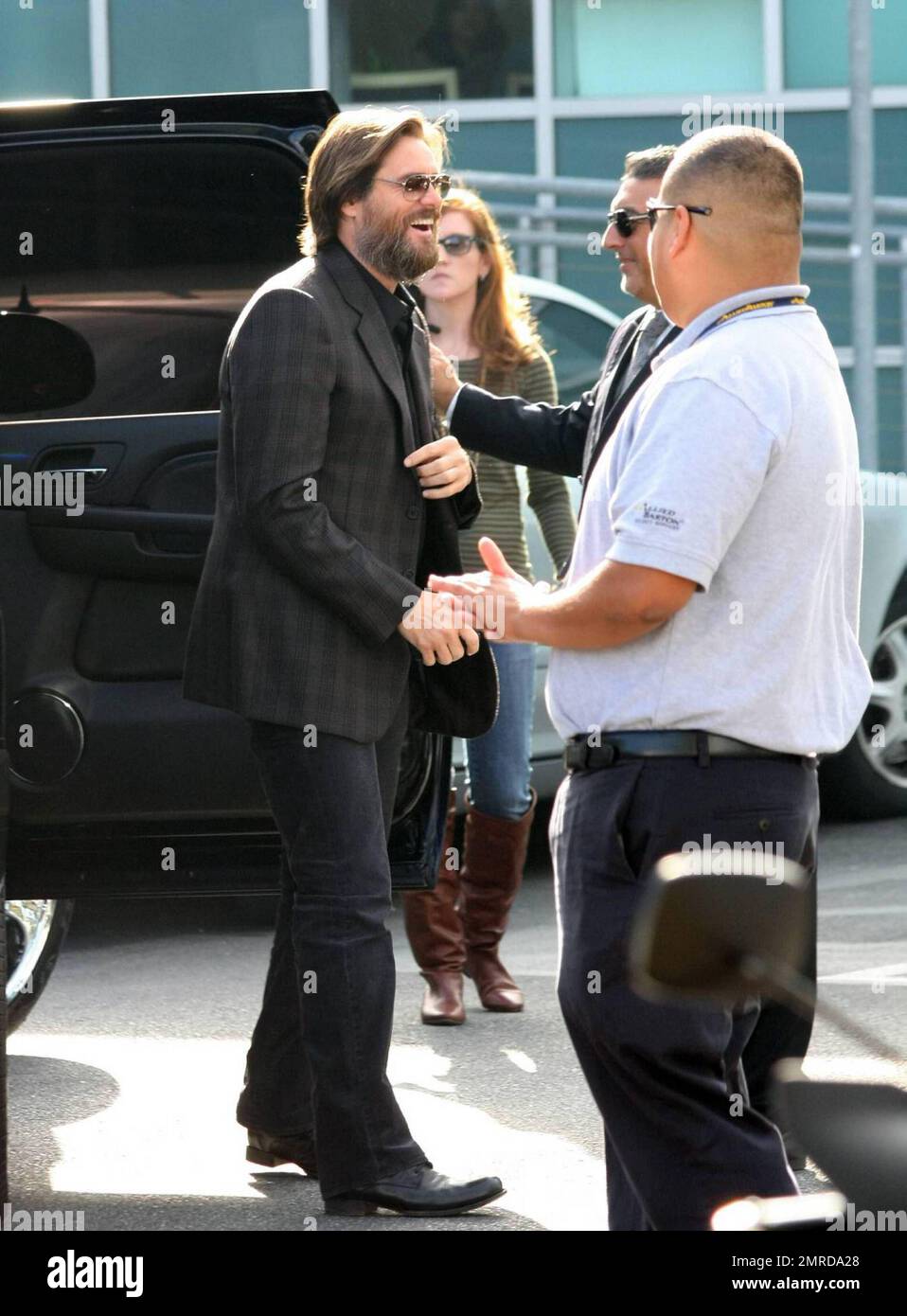 Jim Carrey arrives at the Chelsea Lately show. The popular actor, who ...