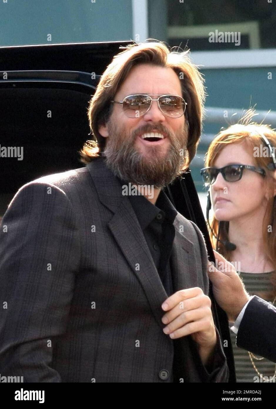 Jim Carrey arrives at the Chelsea Lately show. The popular actor, who ...