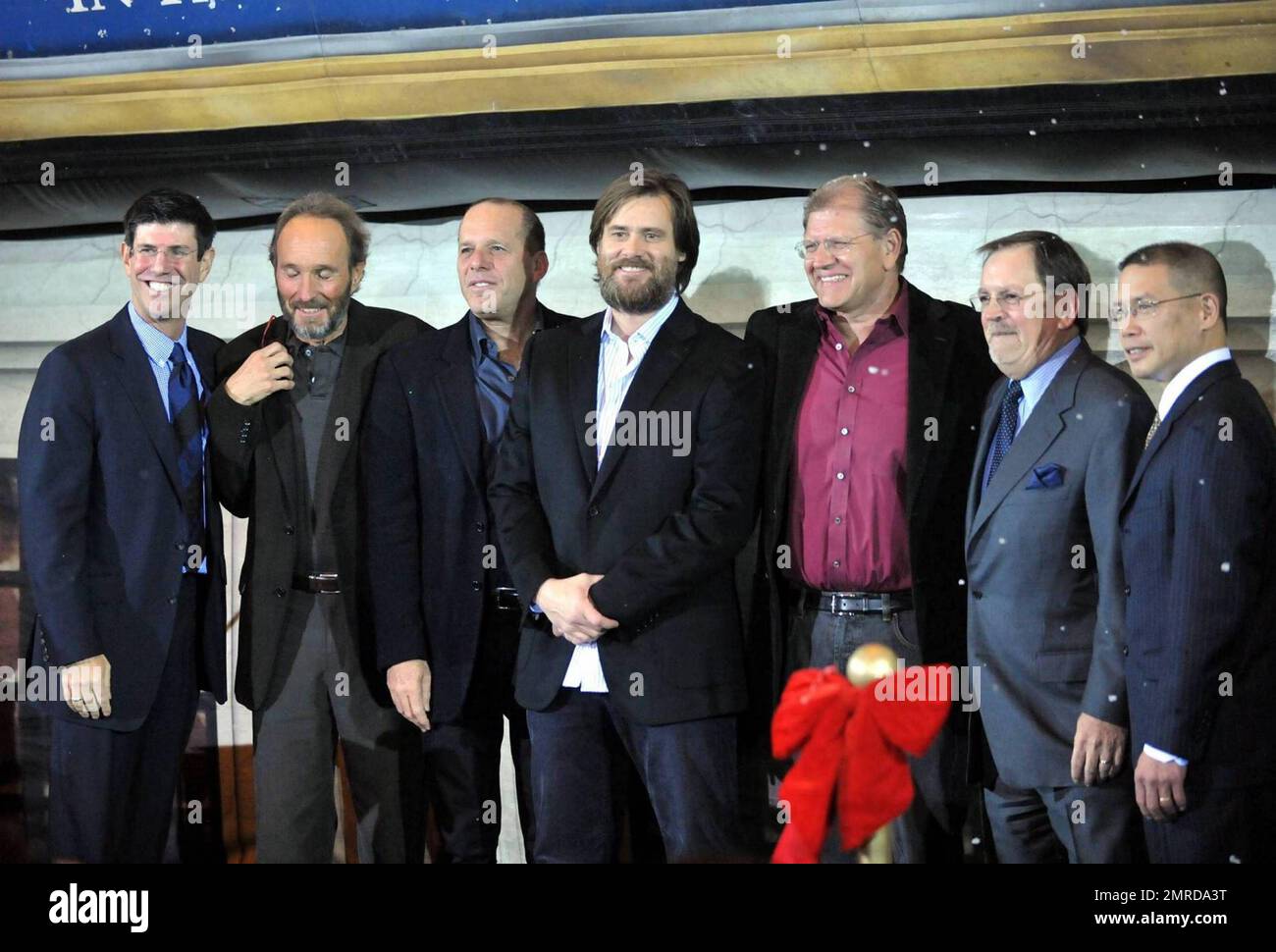 Jim Carrey promotes his new film, Disney's "A Christmas Carol" at Grand ...