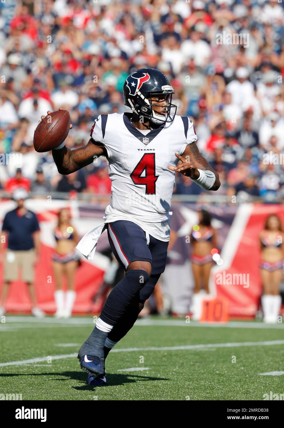 Houston Texans quarterback Deshaun Watson during an NFL football game ...