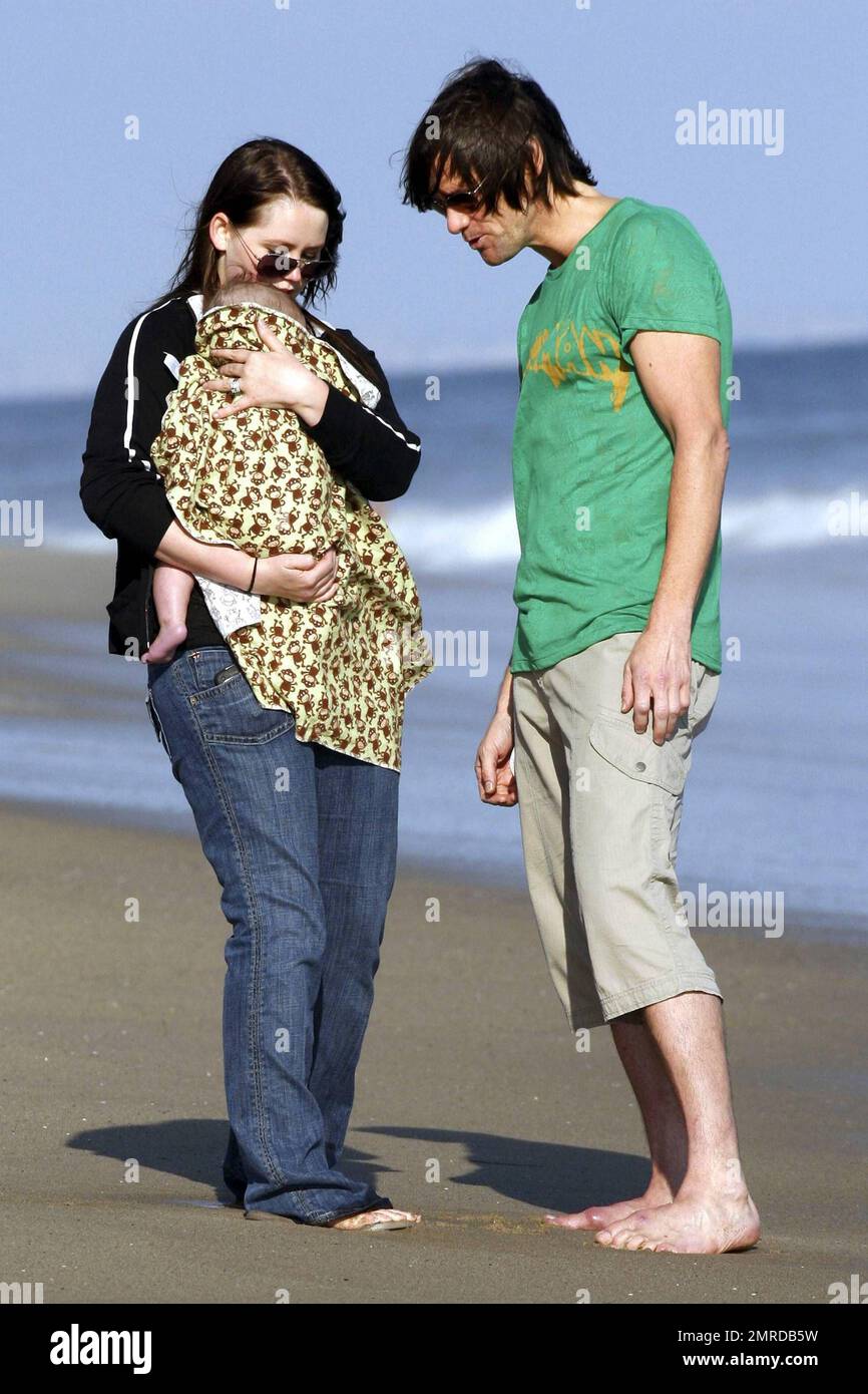 Proud new grandfather Jim Carrey shows off his grandson to friends ...
