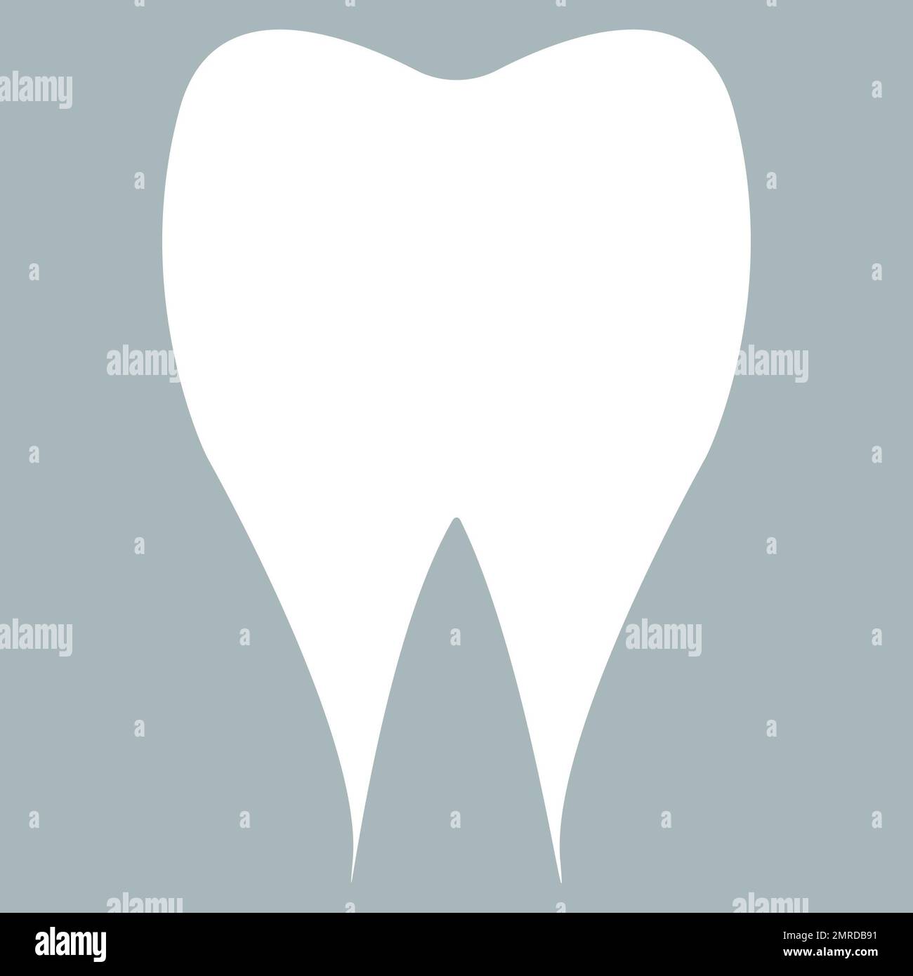 A simple tooth illustration, dentist sign, dentist logo, white tooth ...