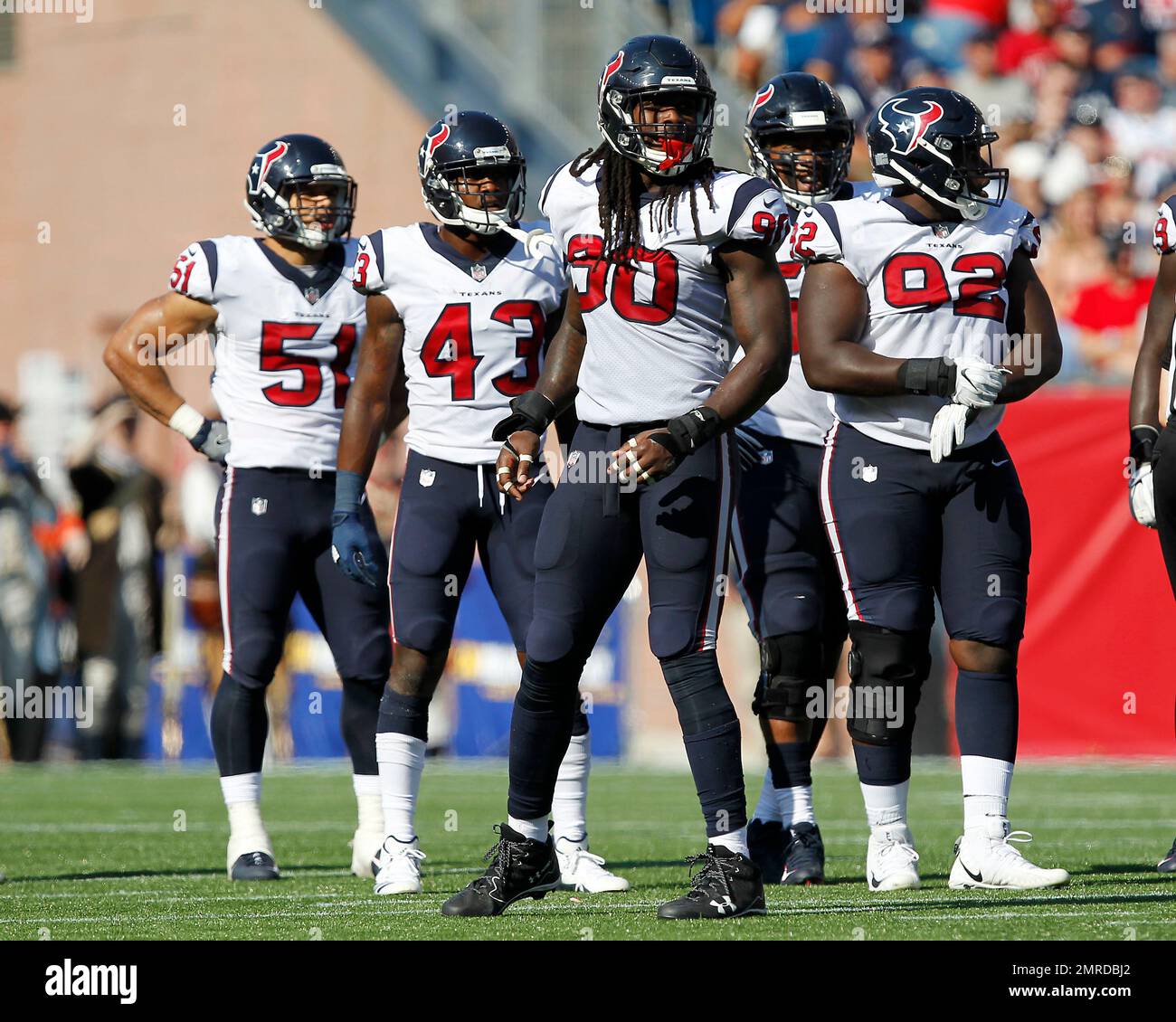 Houston Texans linebacker Dylan Cole (51) safety Corey Moore (43 ...
