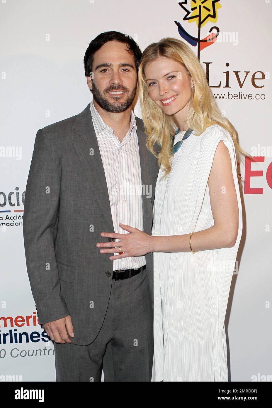 NASCAR Sprint Cup Series race car driver, Jimmie Johnson, walks the ...