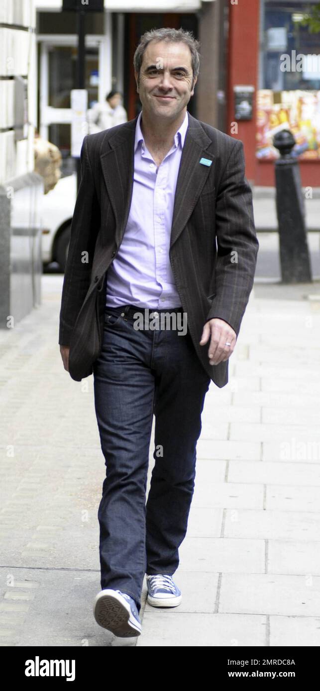 Actor Jimmy Nesbitt arrives for an appearance at the BBC in London, UK ...