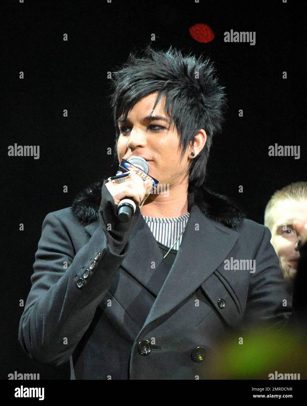 Singer Adam Lambert at the Z100 Jingle Ball in New York, NY. 12/11/09 ...