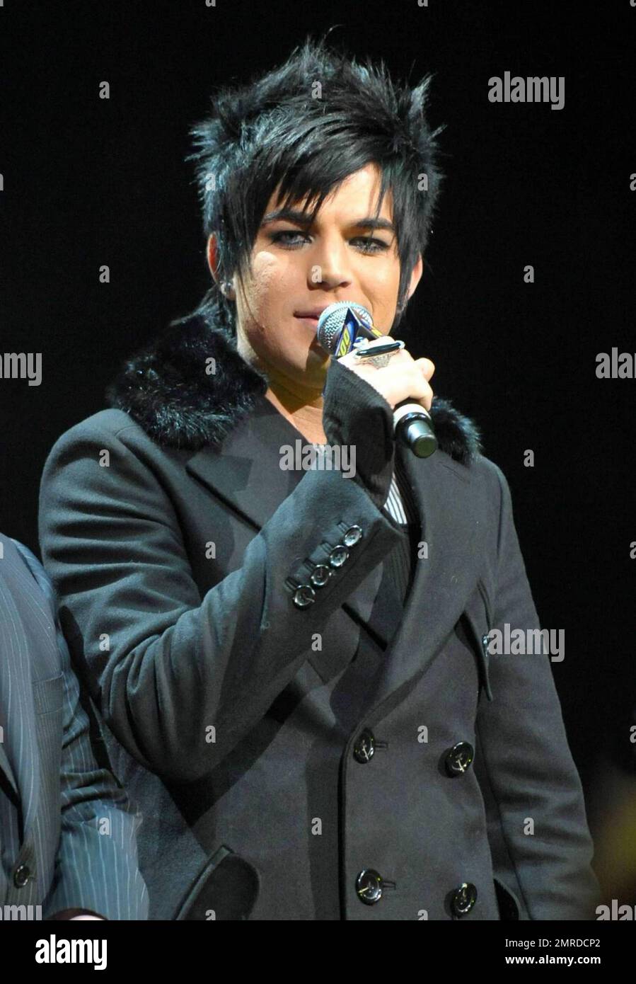 Singer Adam Lambert at the Z100 Jingle Ball in New York, NY. 12/11/09 ...