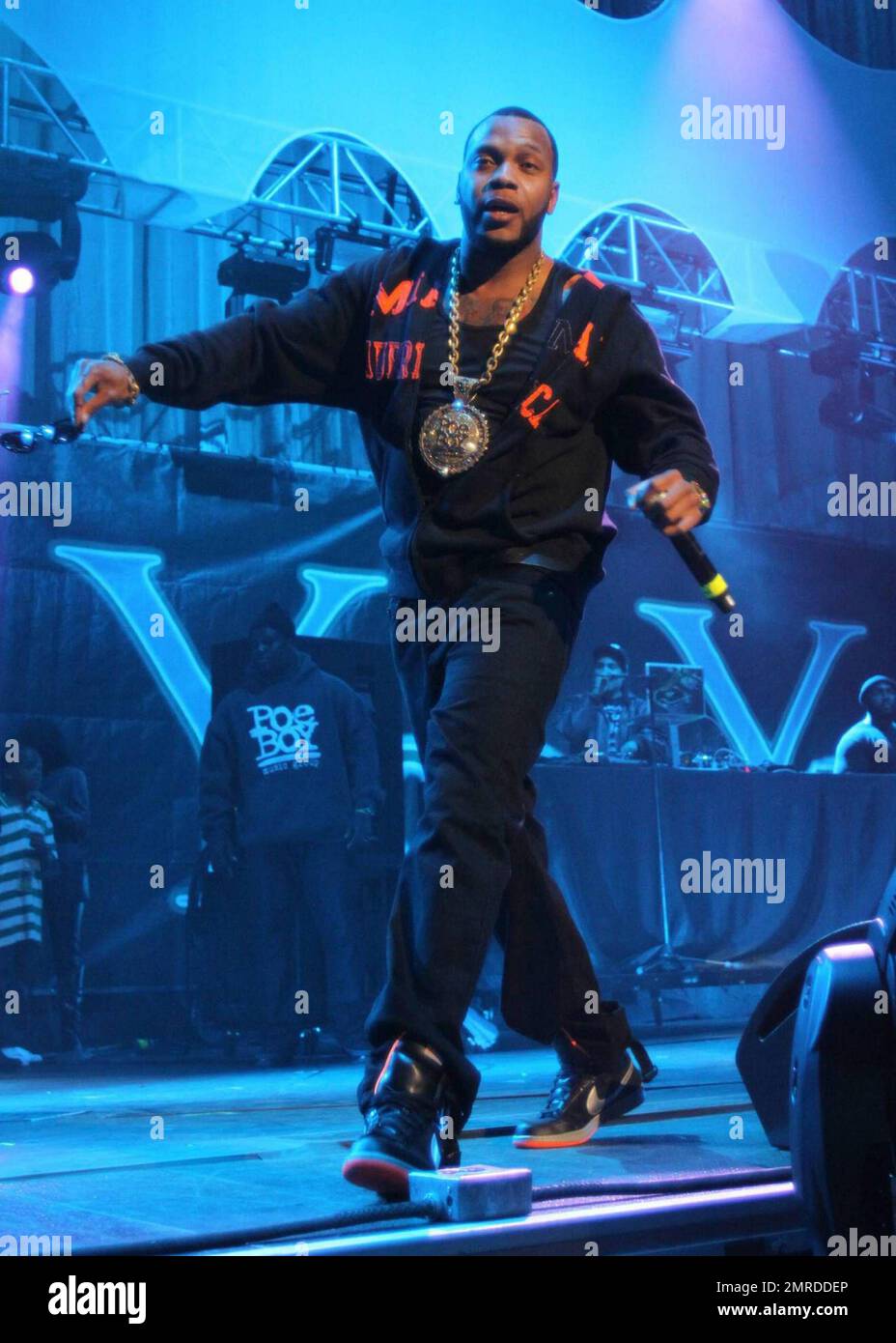 American rapper, Tramar Dillard, better known by his stage name Flo Rida, performs during the ...