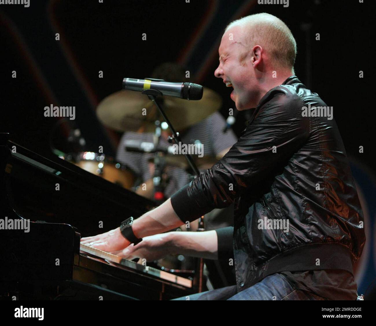 Isaac Slade, lead singer and pianist of alternative rock and piano rock ...
