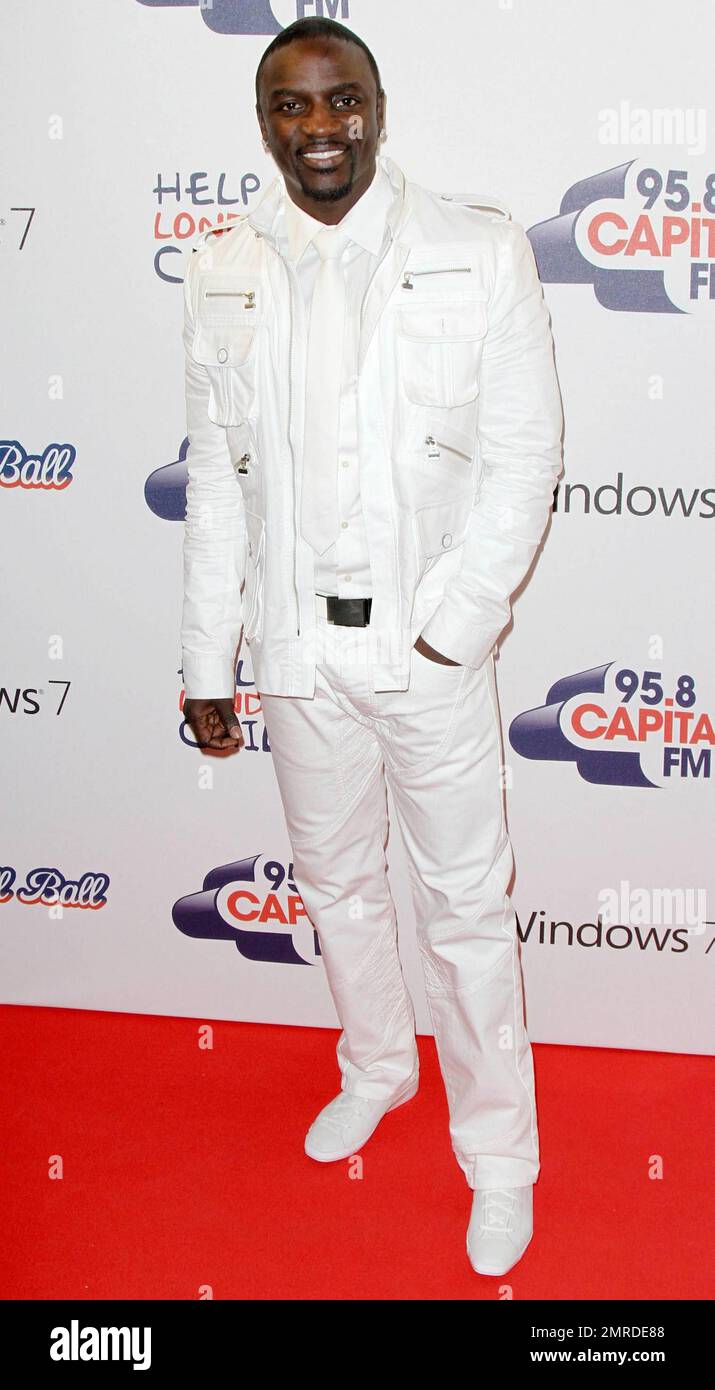Akon walks the red carpet on day two of 95.8 Capital FM's annual Jingle ...