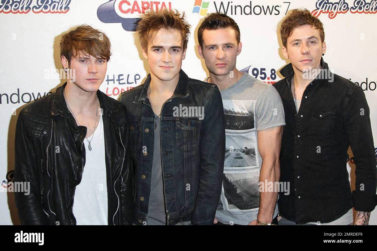McFly band members Dougie Poynter, Tom Fletcher, Harry Judd and Danny ...