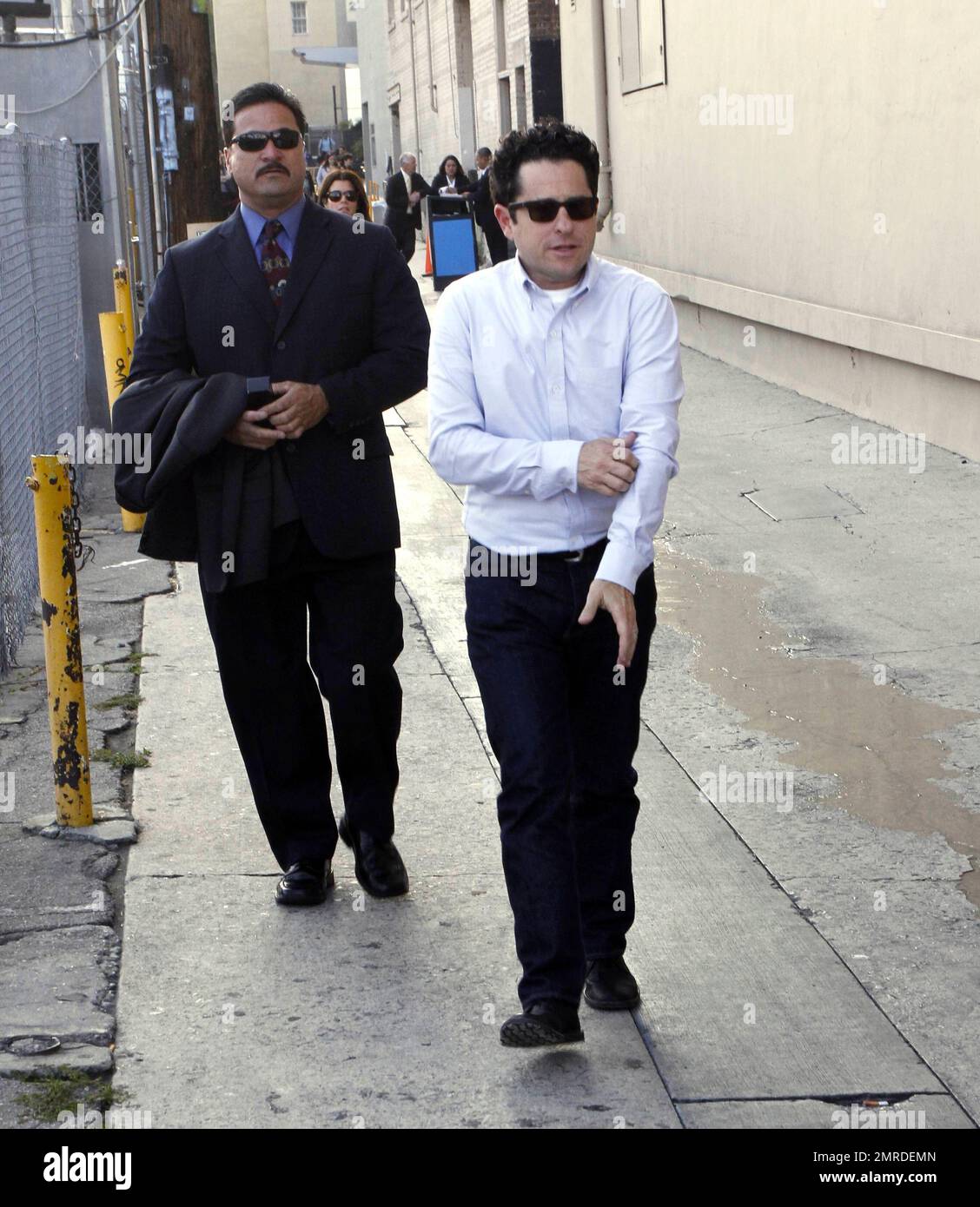 Super 8 actor, JJ Abrams, signs autographs and greets fans on his way ...