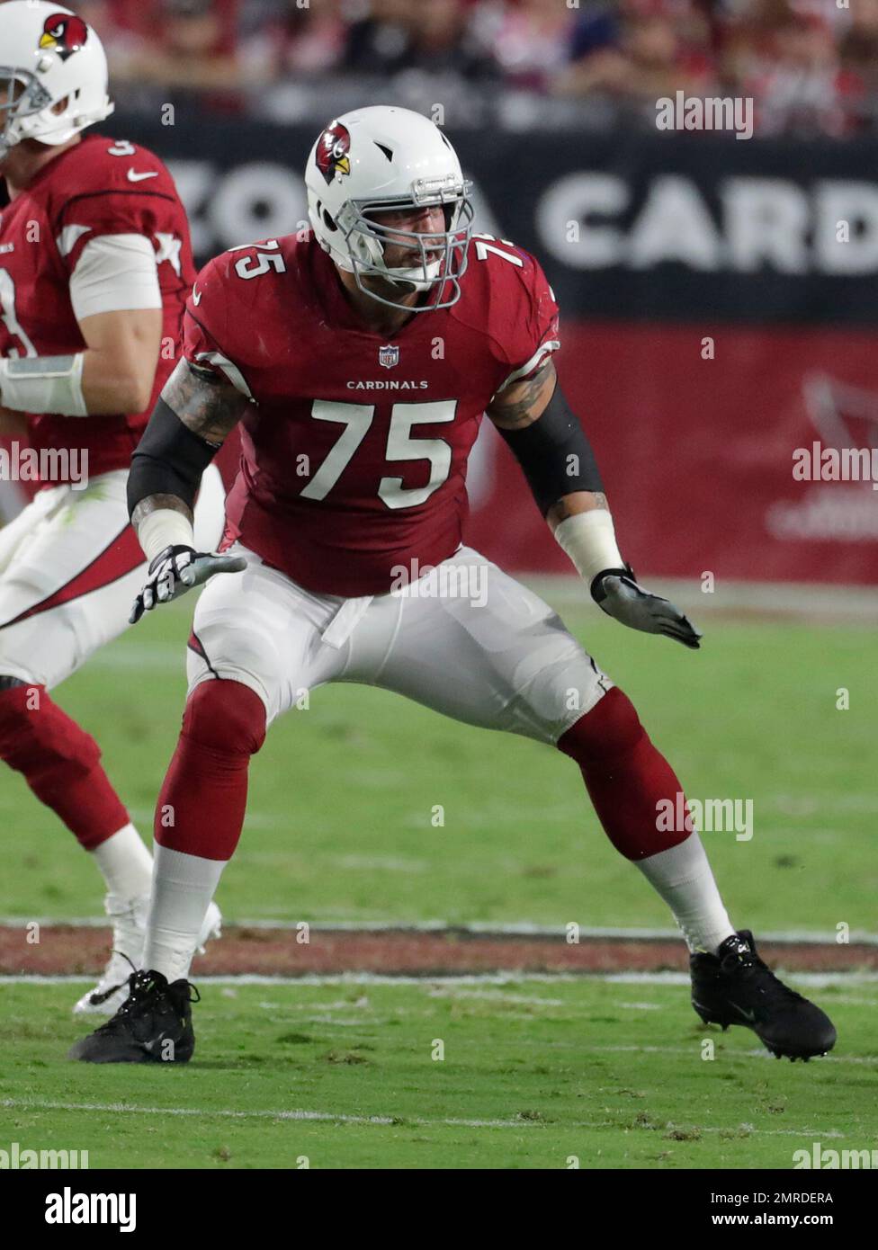 Arizona Cardinals offensive guard Alex Boone (75) during an NFL ...