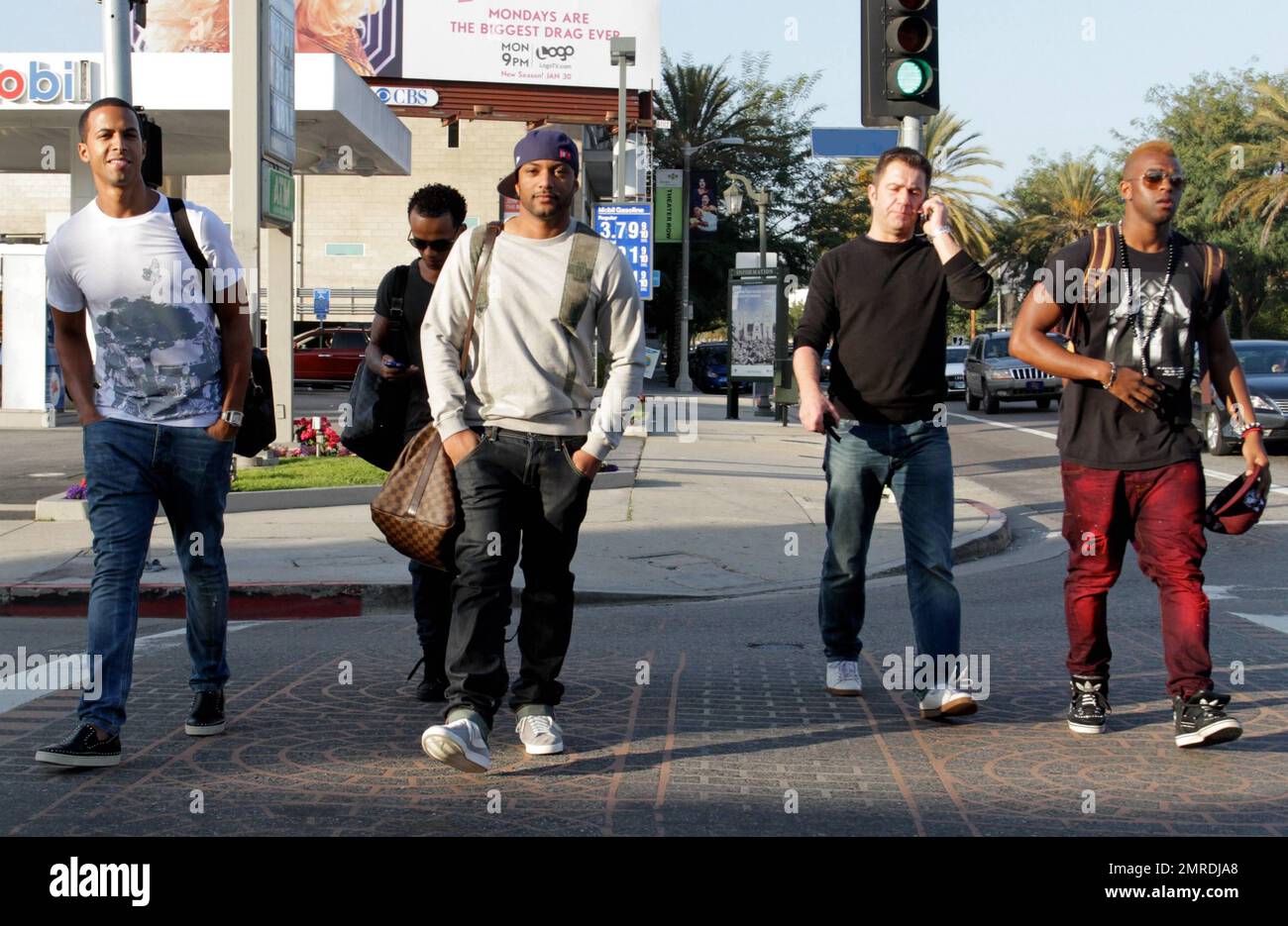 EXCLUSIVE!! A day after their arrival in Los Angeles the JLS boys left ...