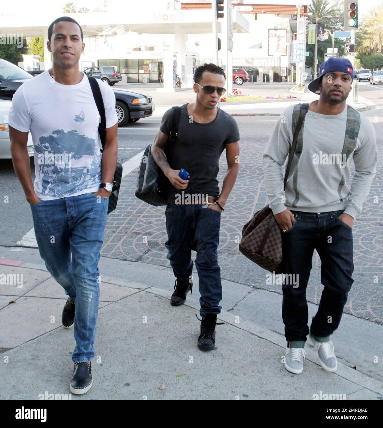 EXCLUSIVE!! A day after their arrival in Los Angeles the JLS boys left ...