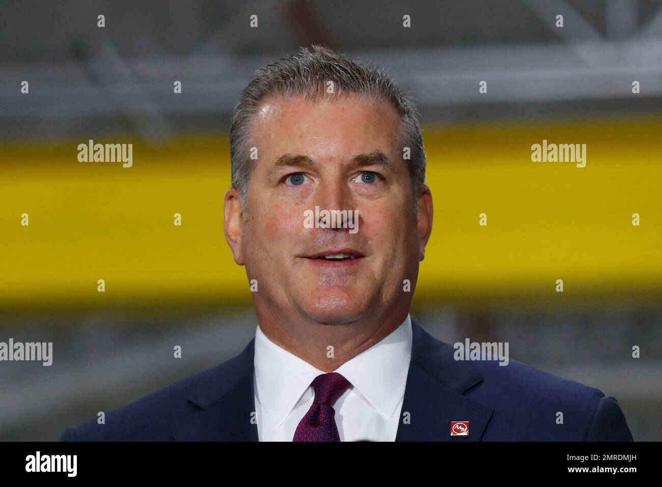 David Dauch, CEO, American Axle & Manufacturing speaks prior to Vice ...