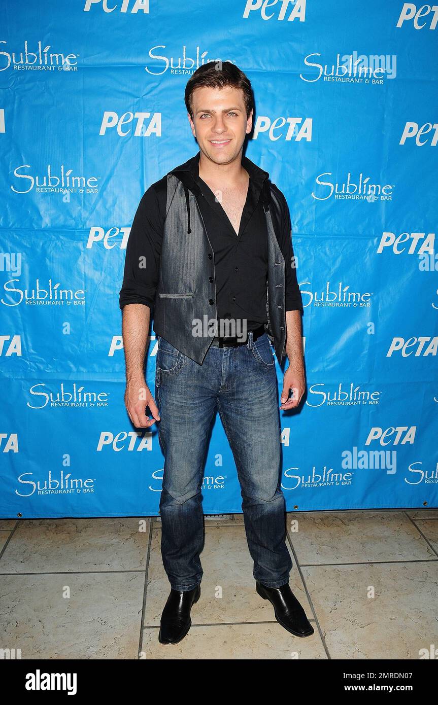 Pablo Azar at the unveiling of PETA Be An Angel For Animals Pro ...
