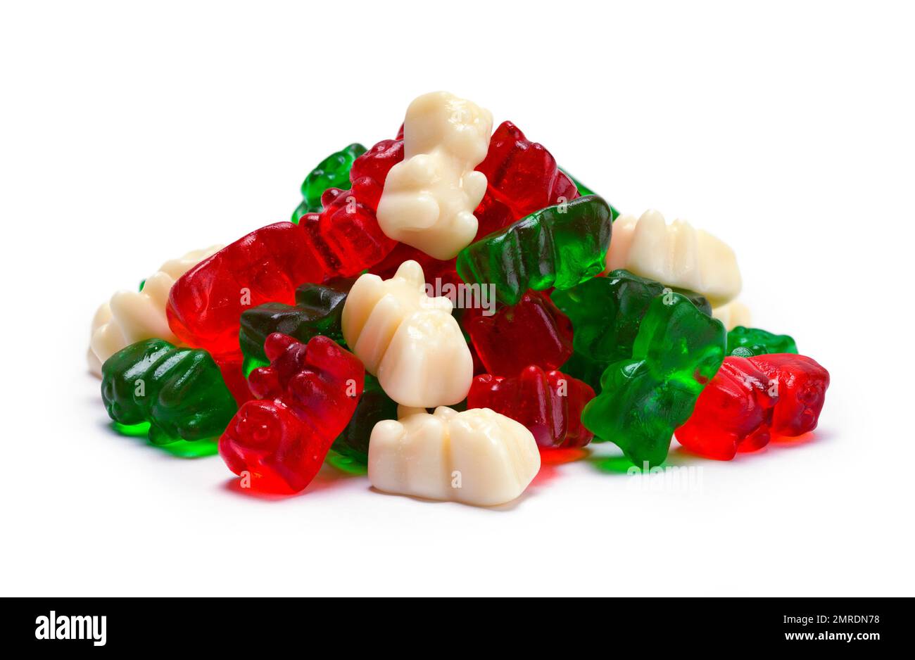 Pile of Gummy Bears Cut Out on White Stock Photo - Alamy