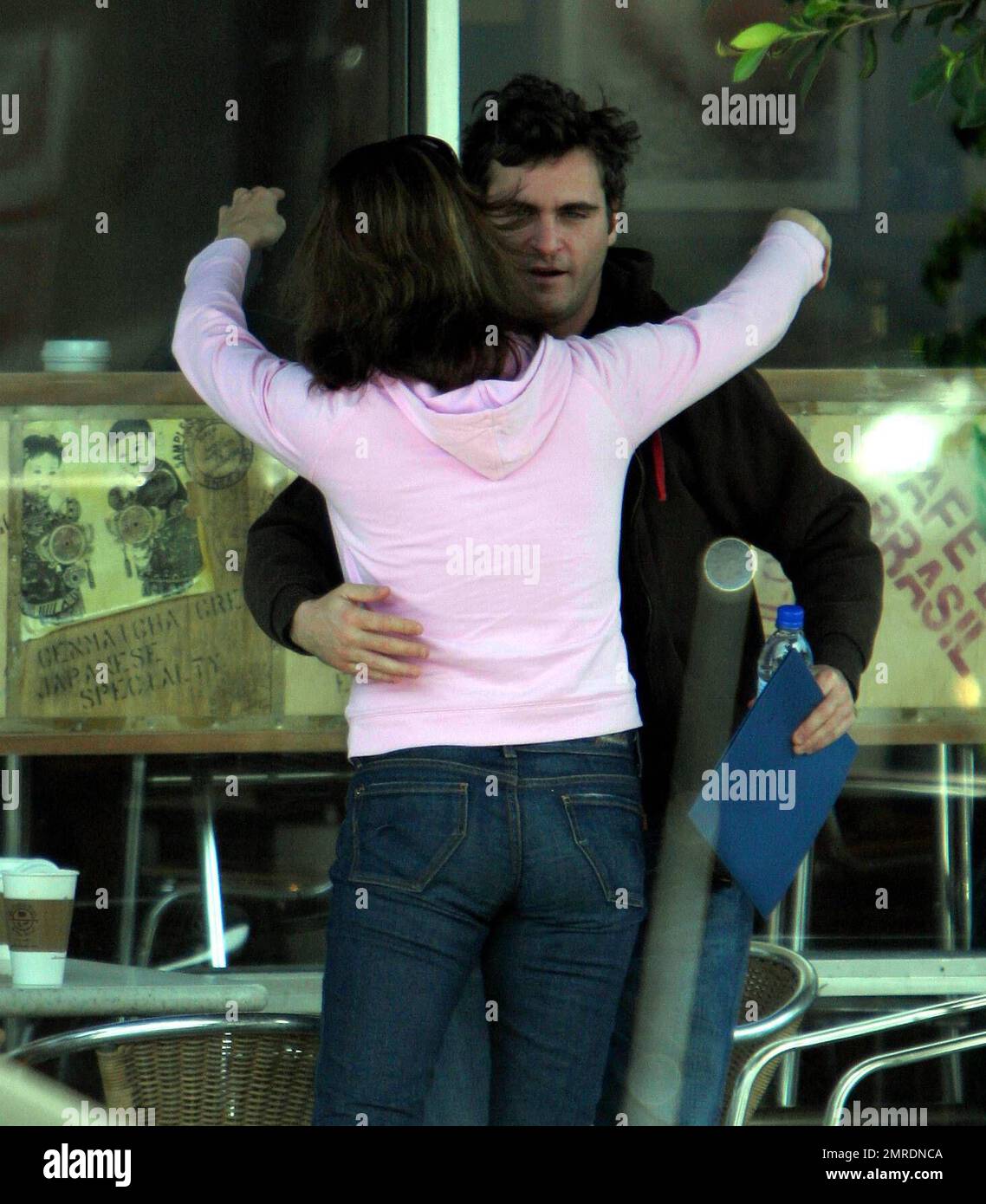 Exclusive!! Walk The Line actor Joaquin Phoenix gets what looks like a ...