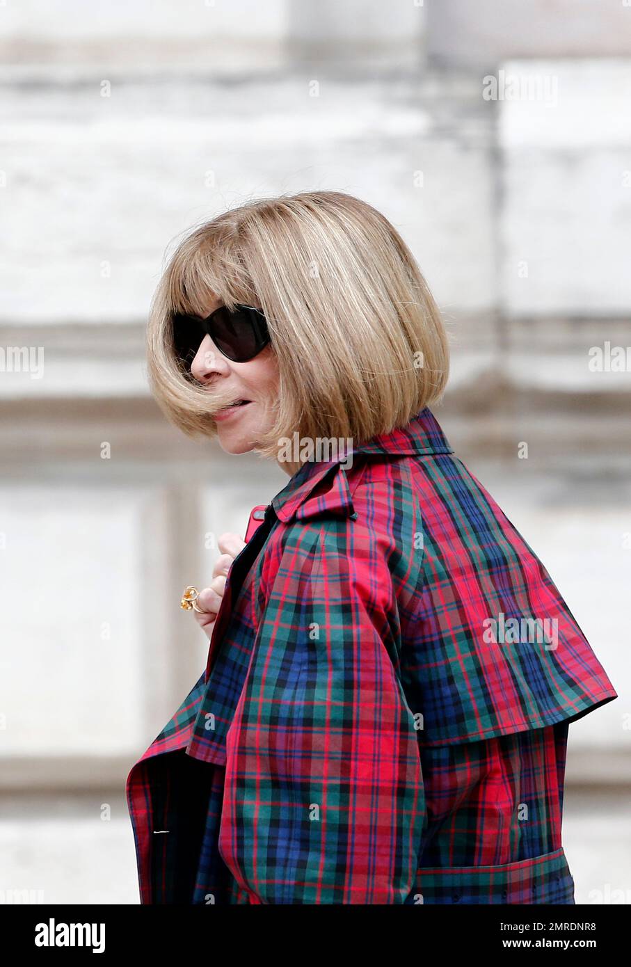 Vogue editor Anna Wintour arrives at Balmain Spring-Summer 2018 ready ...