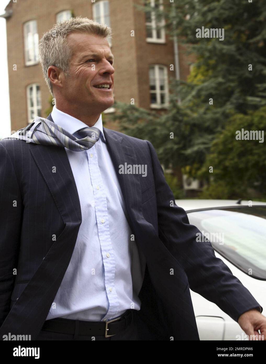 Liverpool midfielder Joe Cole's lawyer arrives for a sentencing hearing ...