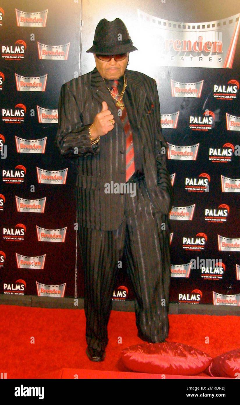 Michael Jackson's father Joe Jackson attends the Las Vegas premiere of ...