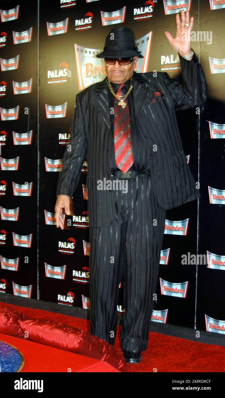 Michael Jackson's father Joe Jackson attends the Las Vegas premiere of ...