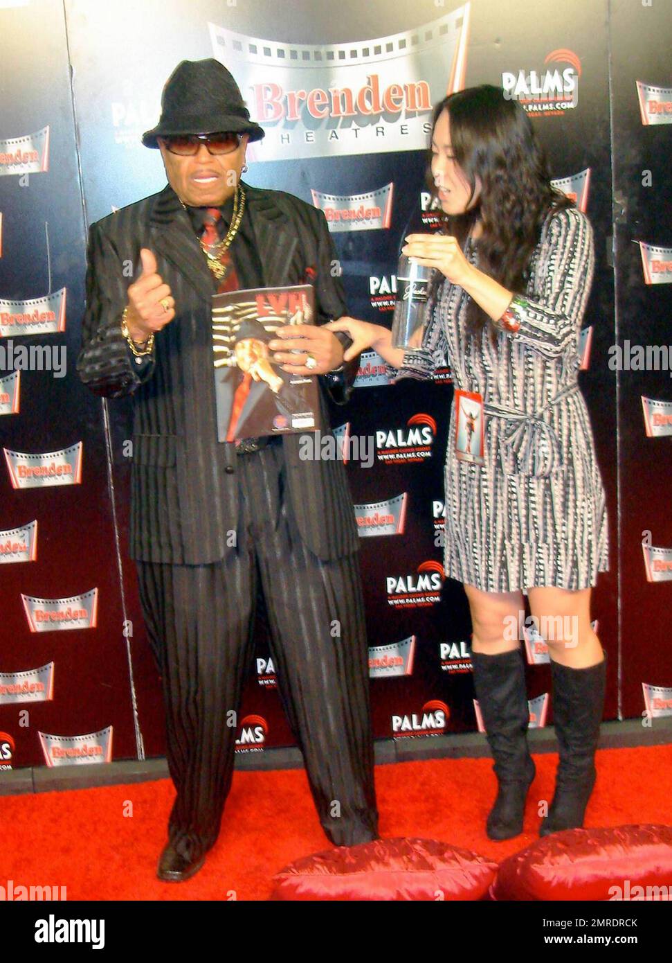 Michael Jackson's father Joe Jackson attends the Las Vegas premiere of ...