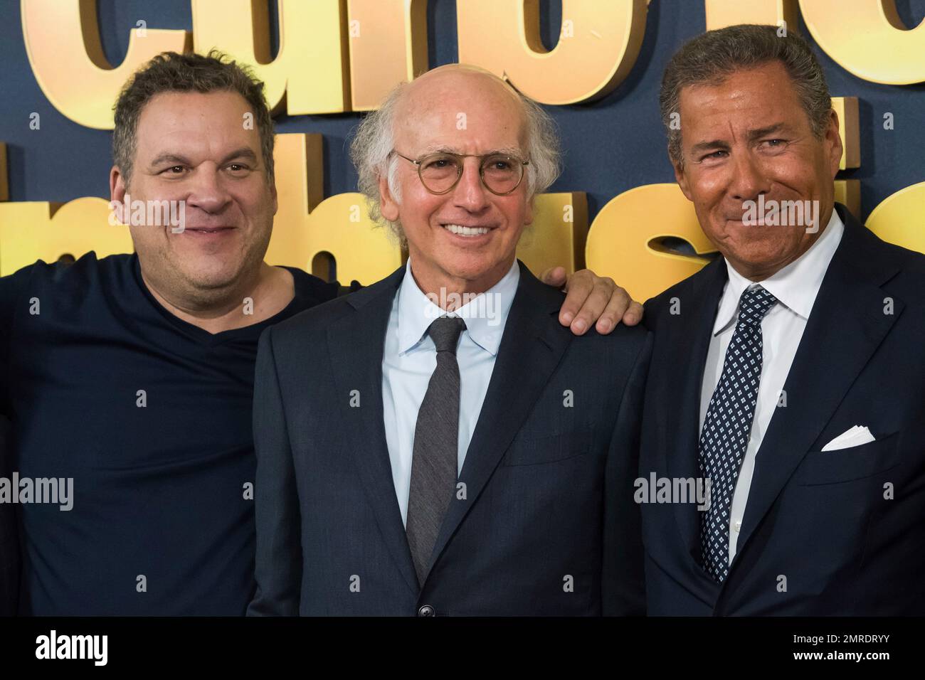 Jeff Garlin, Larry David and Richard Plepler attend the premiere of HBO ...