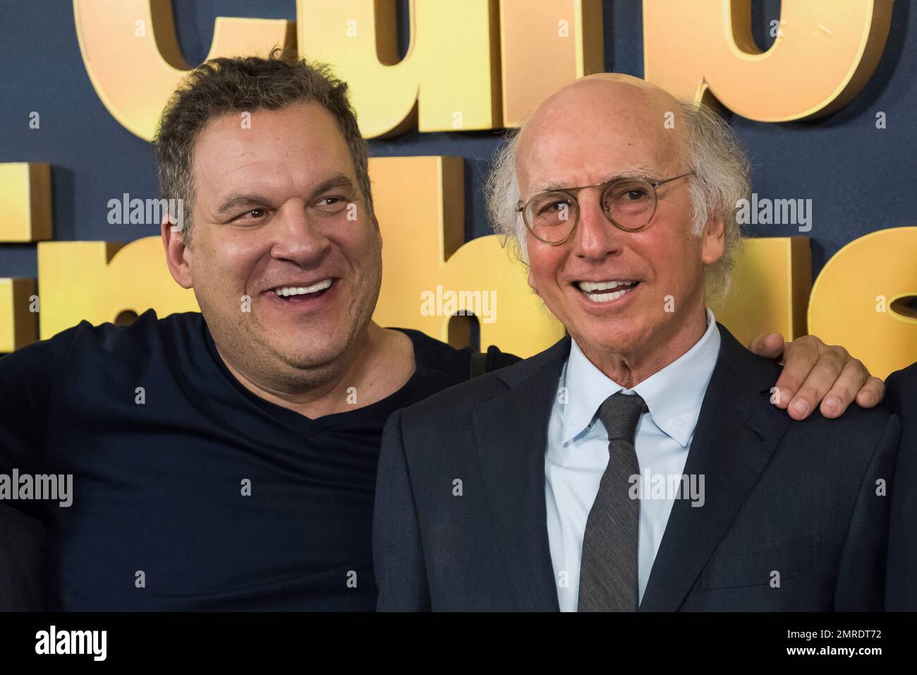 Jeff Garlin and Larry David attend the premiere of HBO's "Curb Your ...