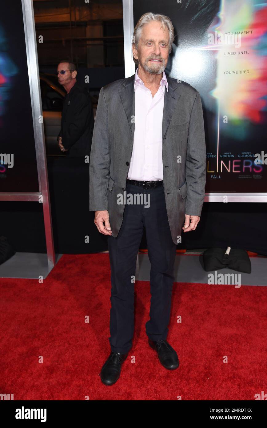 Michael Douglas arrives at the world premiere of "Flatliners" at The ...