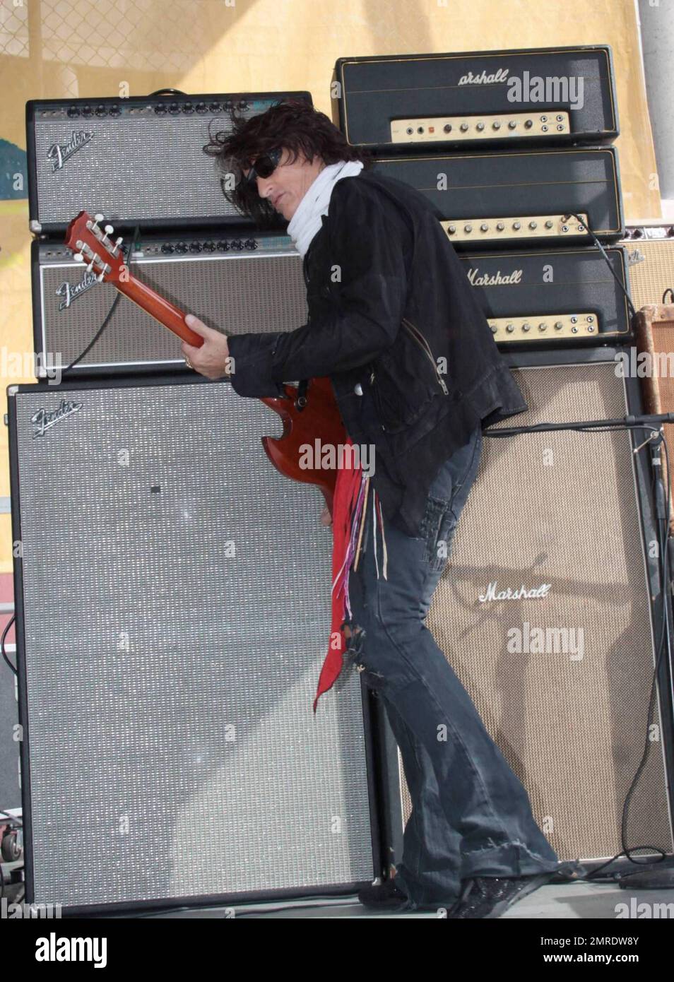 Legendary lead guitarist and co-founding member of Aerosmith Joe Perry ...