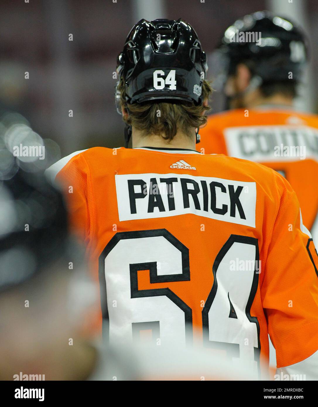 Philadelphia Flyers' Nolan Patrick before the start of a preseaon NHL ...