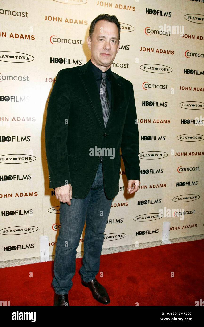 Actor Tom Hanks attends the "John Adams" Philadelphia Premiere at the ...