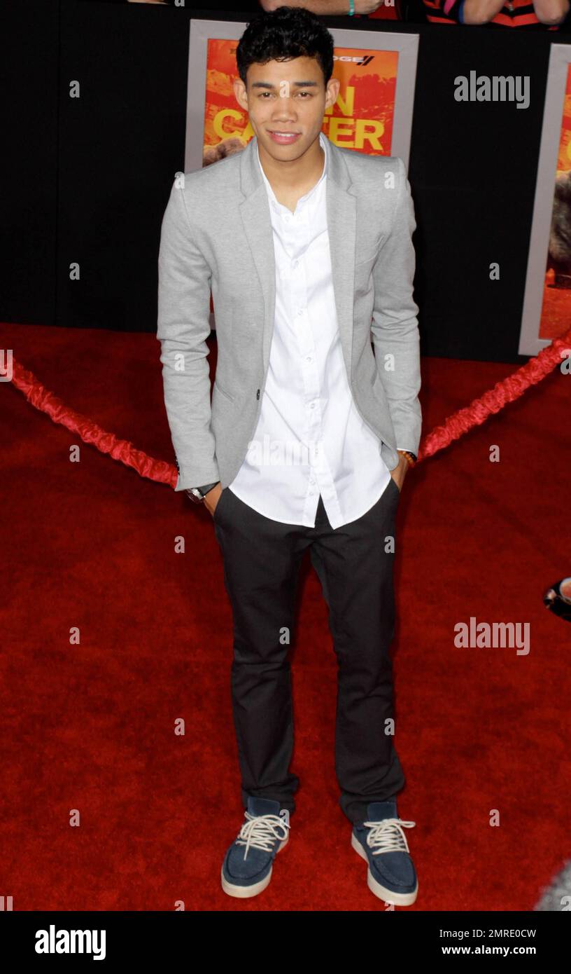 Actor Roshon Fegan attending the World Premiere of DisneyÕs ÒJohn ...