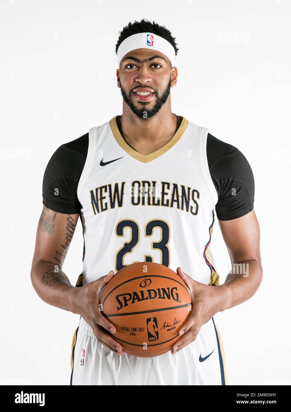 Pelicans' Anthony Davis during their NBA basketball media day in New ...