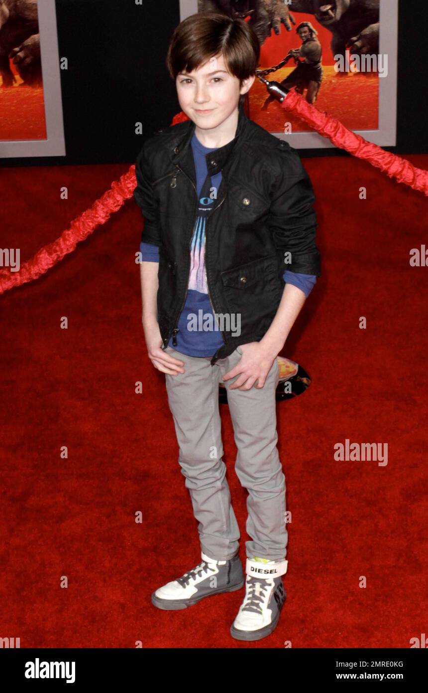 Actor Mason Cook attending the World Premiere of DisneyÕs ÒJohn CarterÓ ...