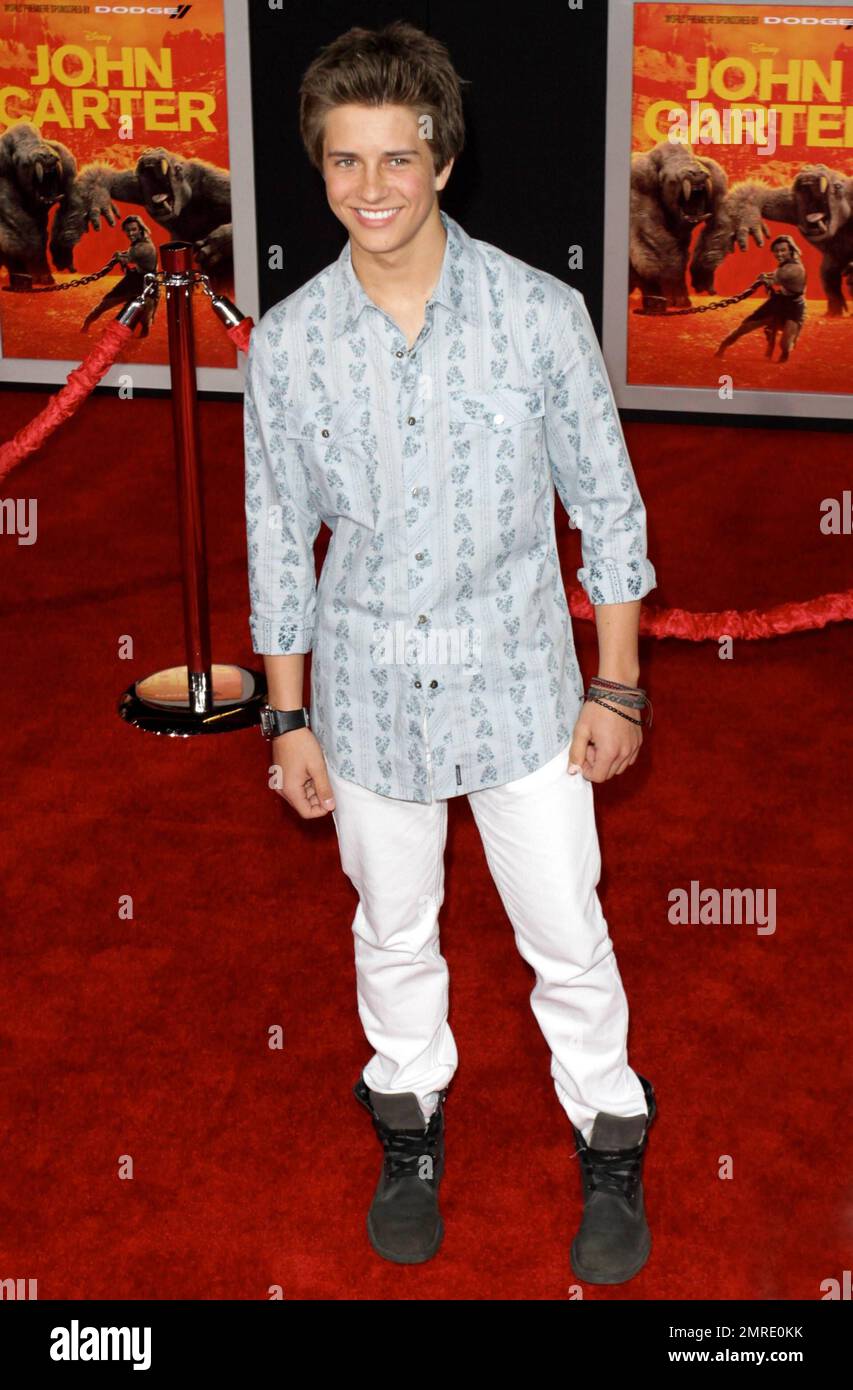Actor Billy Unger attending the World Premiere of DisneyÕs ÒJohn ...
