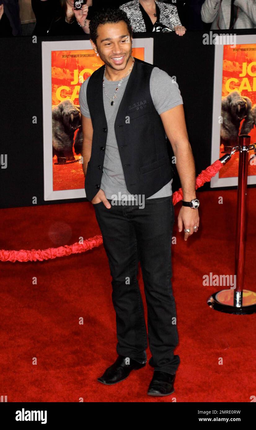 Actor Corbin Bleu attending the World Premiere of DisneyÕs ÒJohn ...