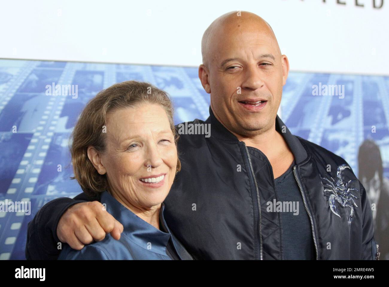 Vin Diesel, right, and his mother Delora Vincent arrive at the Los ...