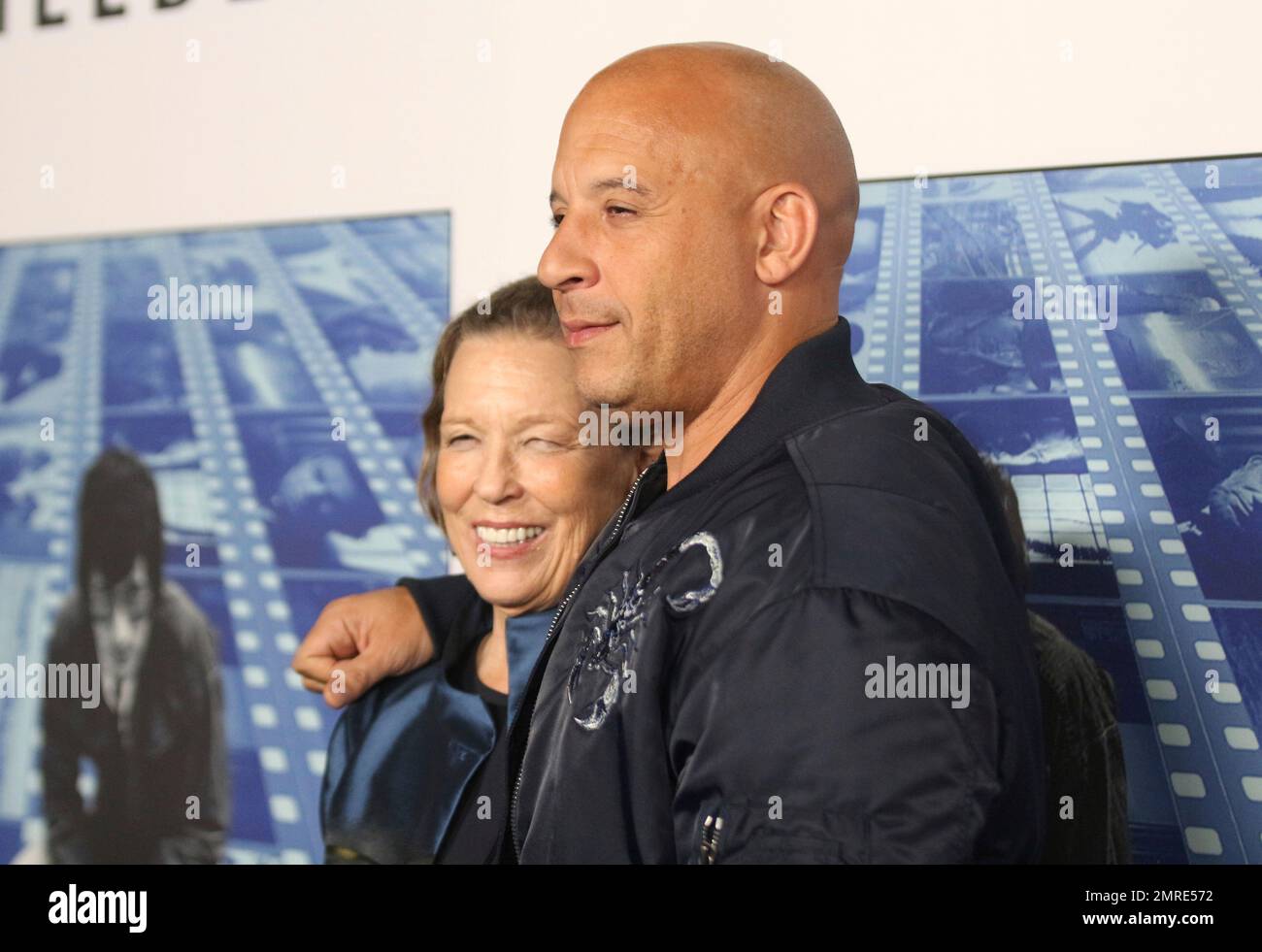 Vin Diesel, right, and his mother Delora Vincent arrive at the Los ...