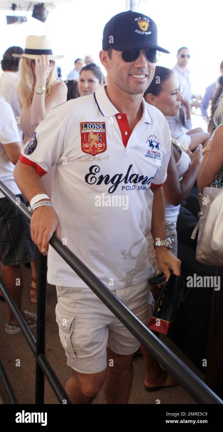 Polo player Jeffrey Donovan is photographed at the AMG Miami Beach Polo ...