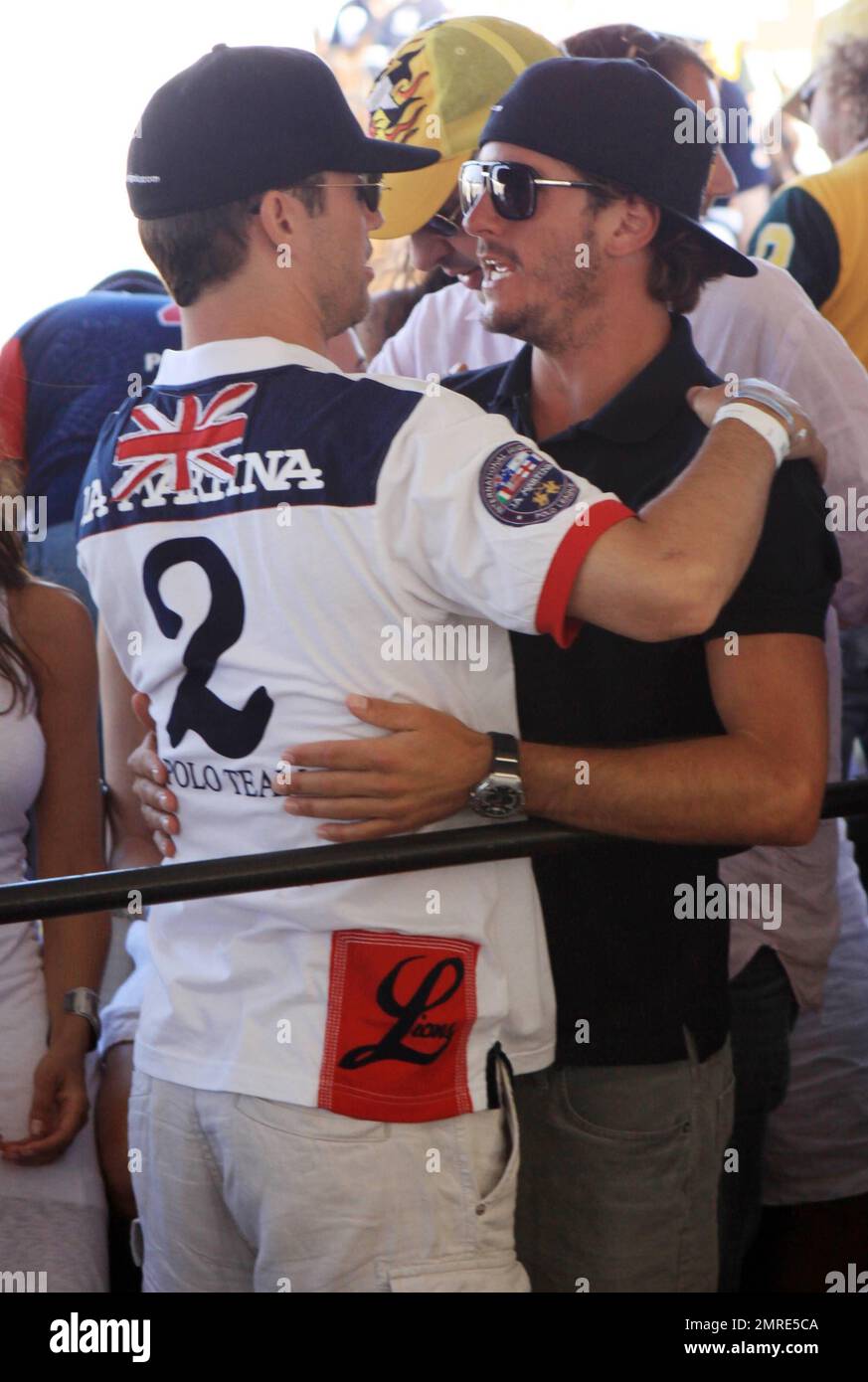 Polo players Jeffrey Donovan and Nic Roldan are photographed at the AMG ...