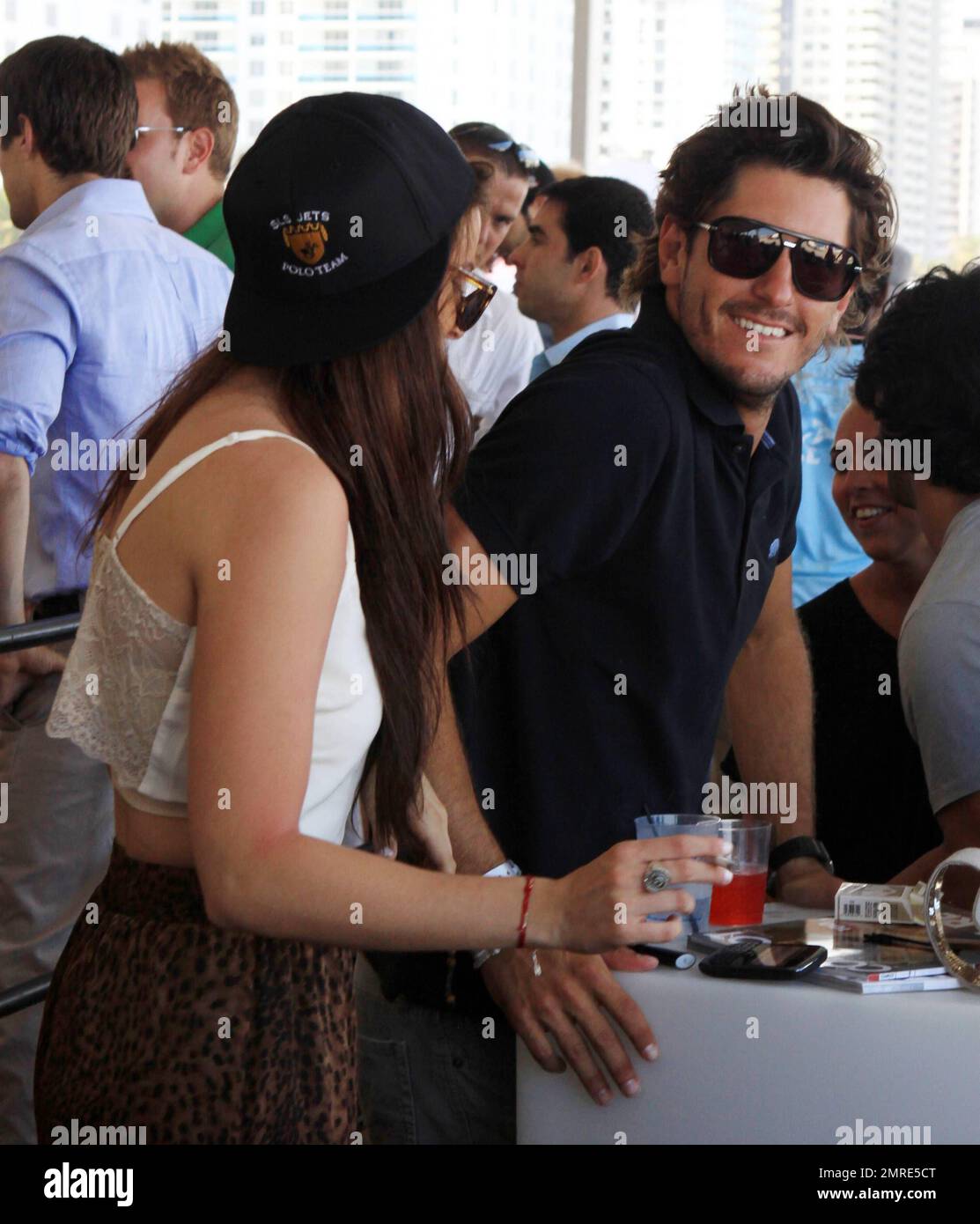 Polo player Nic Roldan and guests are photographed at the AMG Miami ...