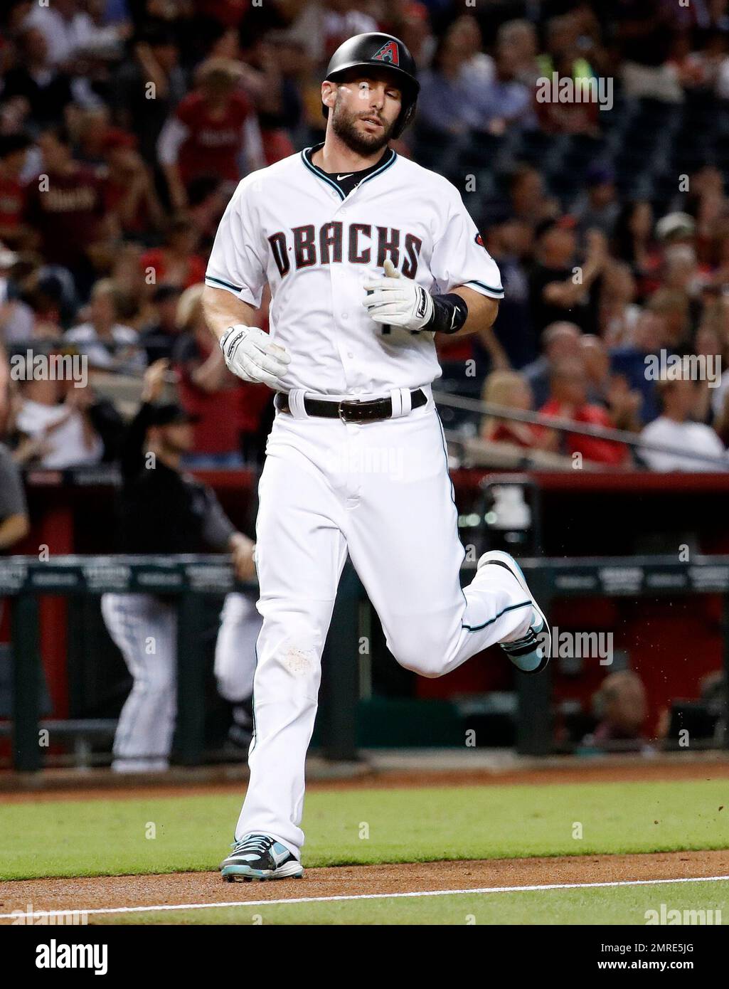 Arizona Diamondbacks' Paul Goldschmidt (44) scores on a double by J.D ...