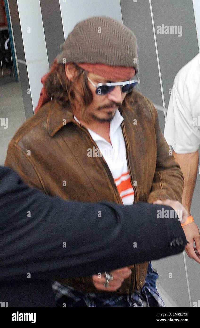 Johnny Depp keeps it super casual and stays true to his grunge style in ...
