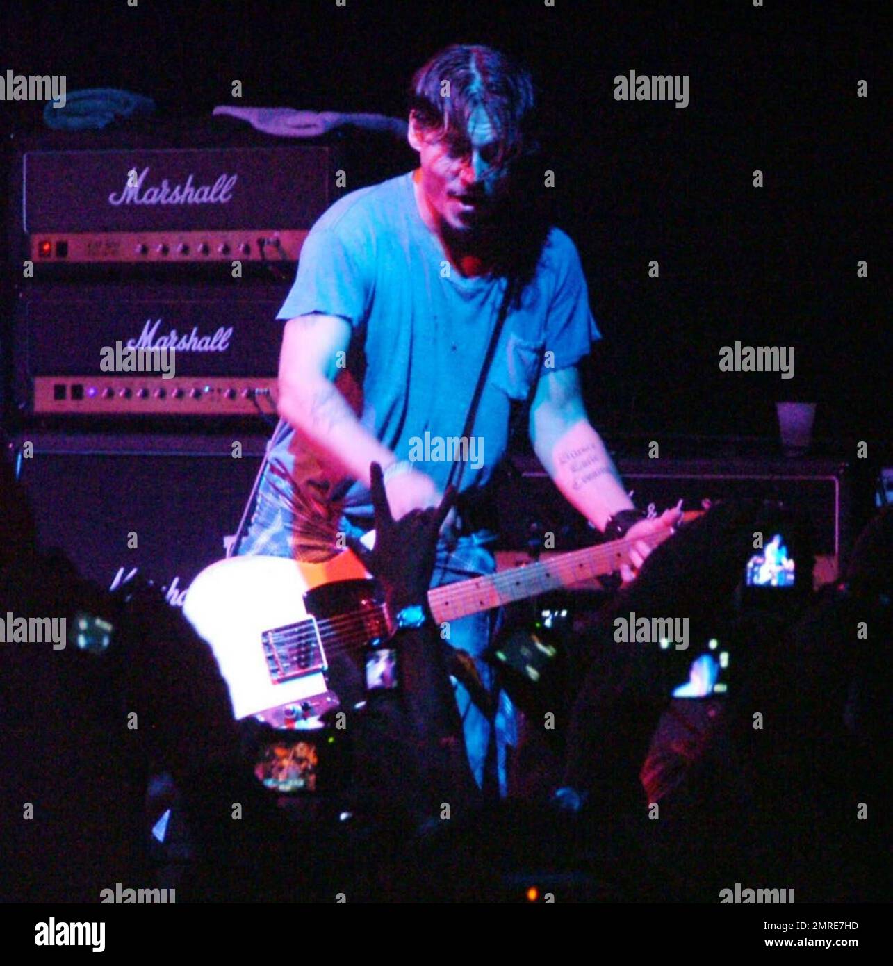 Following days of rehearsals, heart throb actor Johnny Depp joined his ...