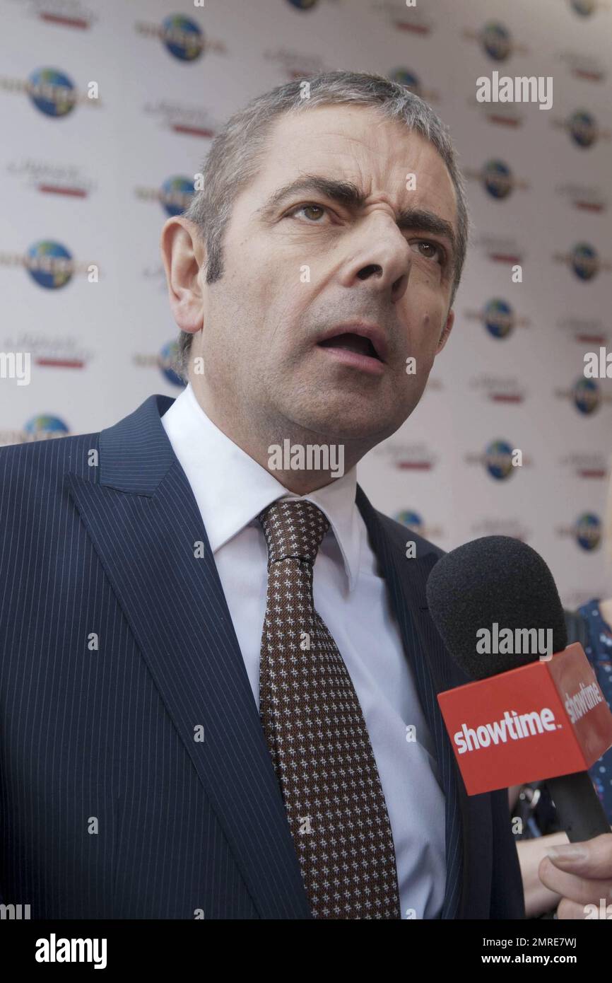 Rowan Atkinson attends the"Johnny English Reborn" World Premiere held ...