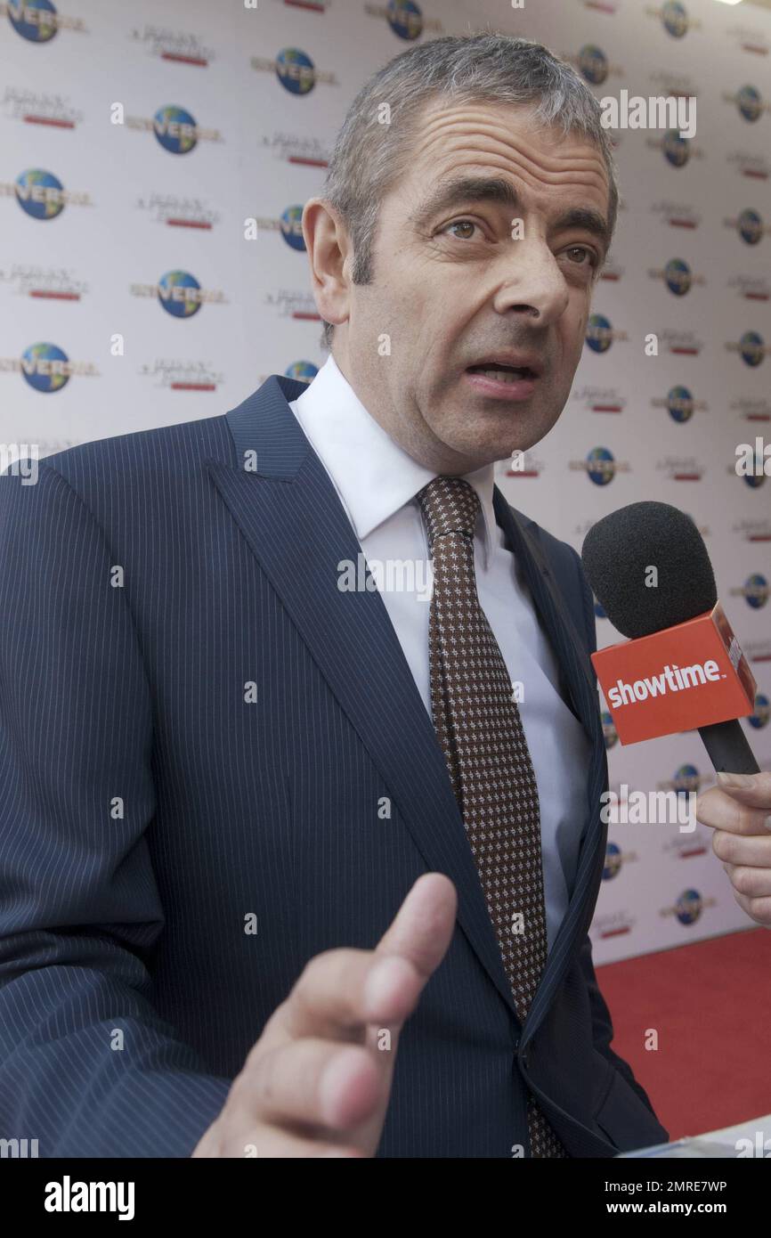 Rowan Atkinson attends the"Johnny English Reborn" World Premiere held ...